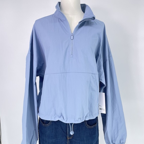ANORAK | Jackets & Coats | Nwt Yogalicious Spring Peak Crop Half Zip ...